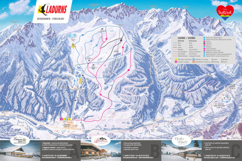 Skiurlaub – Skigebiet Ladurns ️ Ortler Skiarena